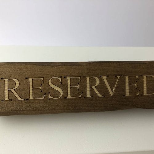 Reserved and Buffet Signs - Majisign