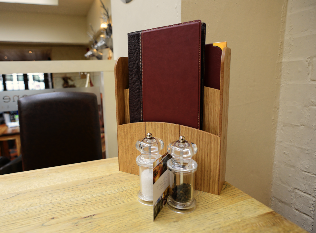 Box Tiered Wooden Menu Holder - Majisign