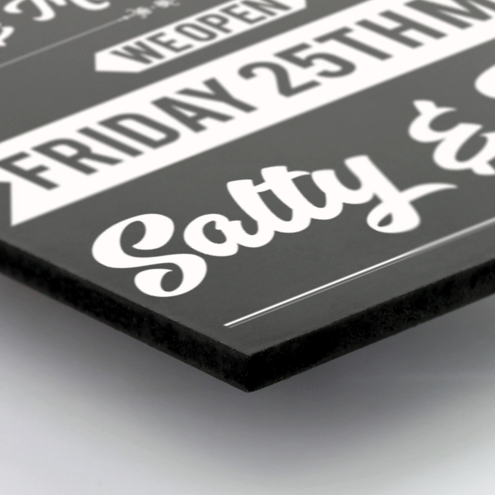 Chalkboard Printed Panels - Majisign