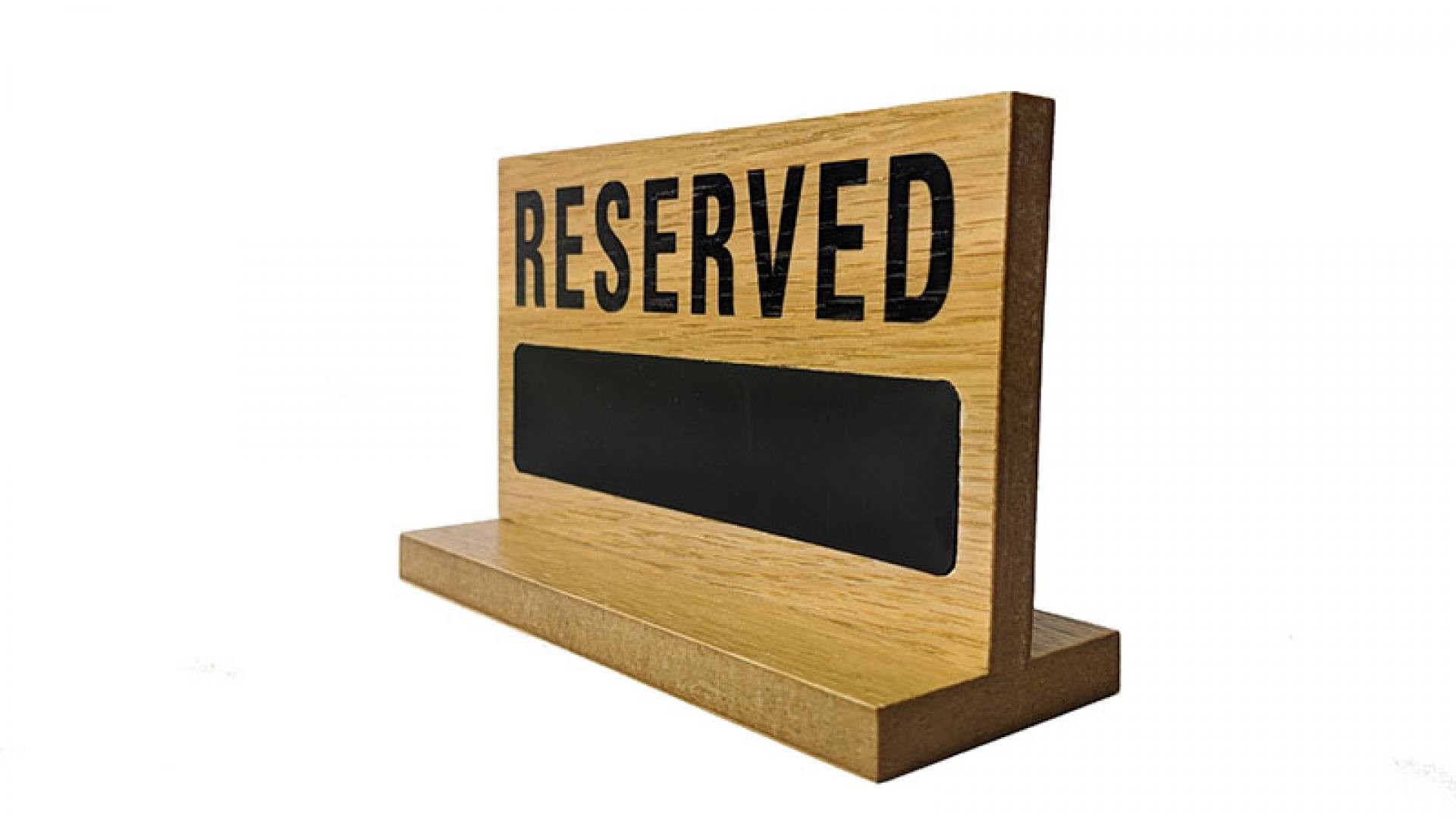 Chalkboard Reserved Sign - Majisign