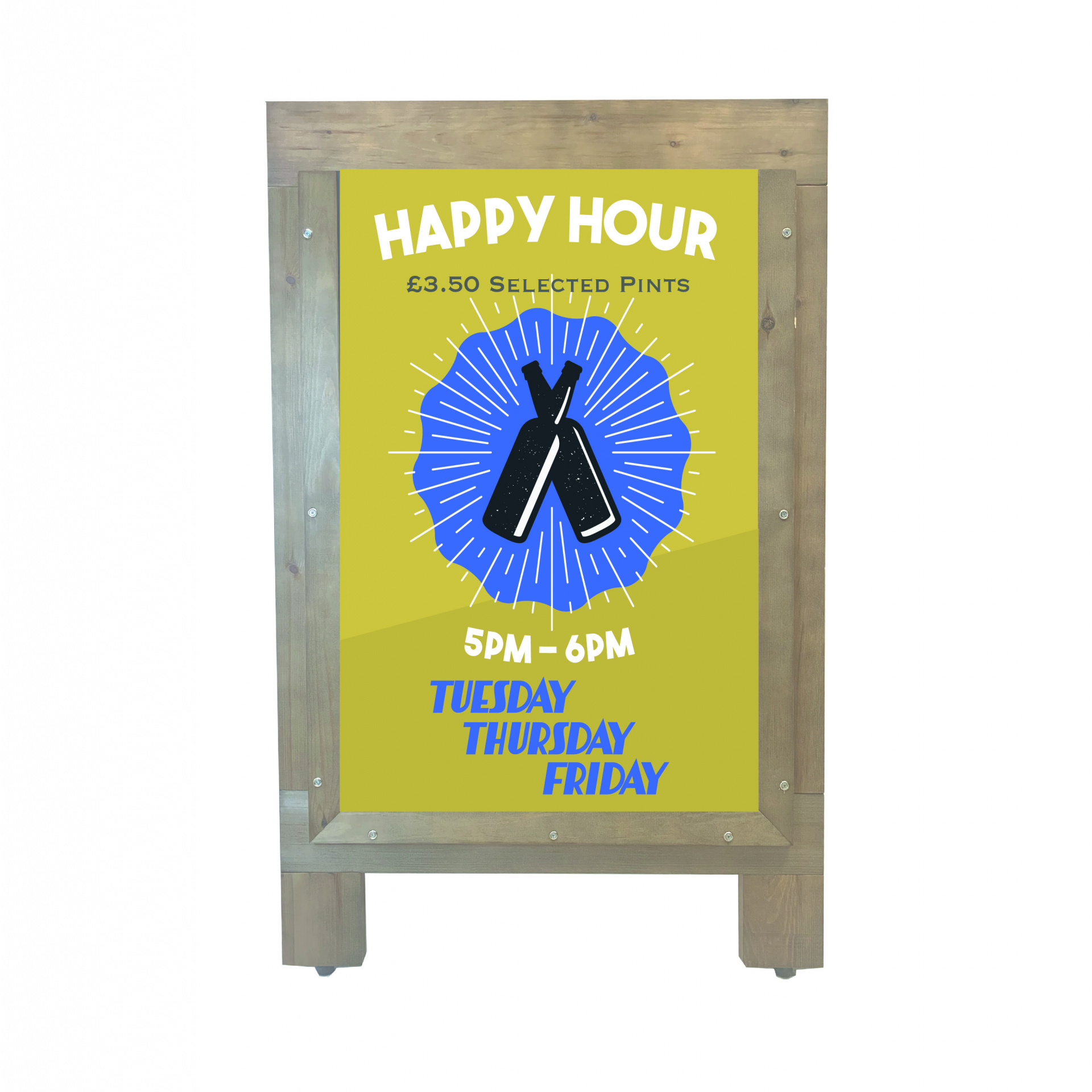 Reversible 4mm Chalkboard Inserts - Majisign