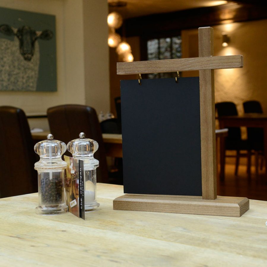 Gallows Table Top Swinging Signs - Majisign