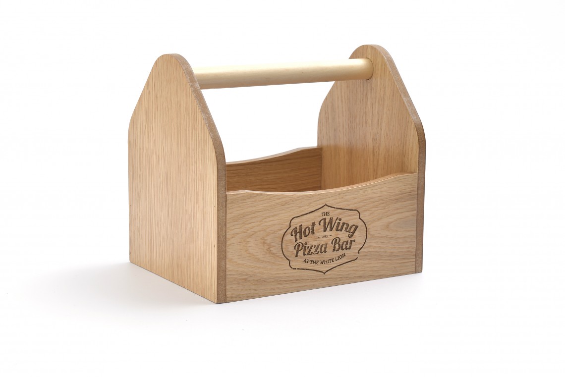 Large Wooden Condiment Holder CH13 - Majisign