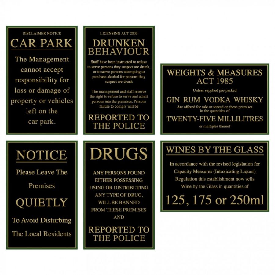 Legal Pub Signs - Majisign