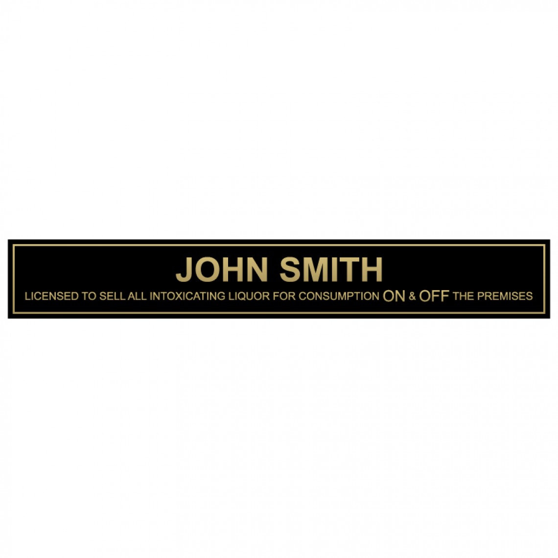 Licensee Name Plate - Majisign