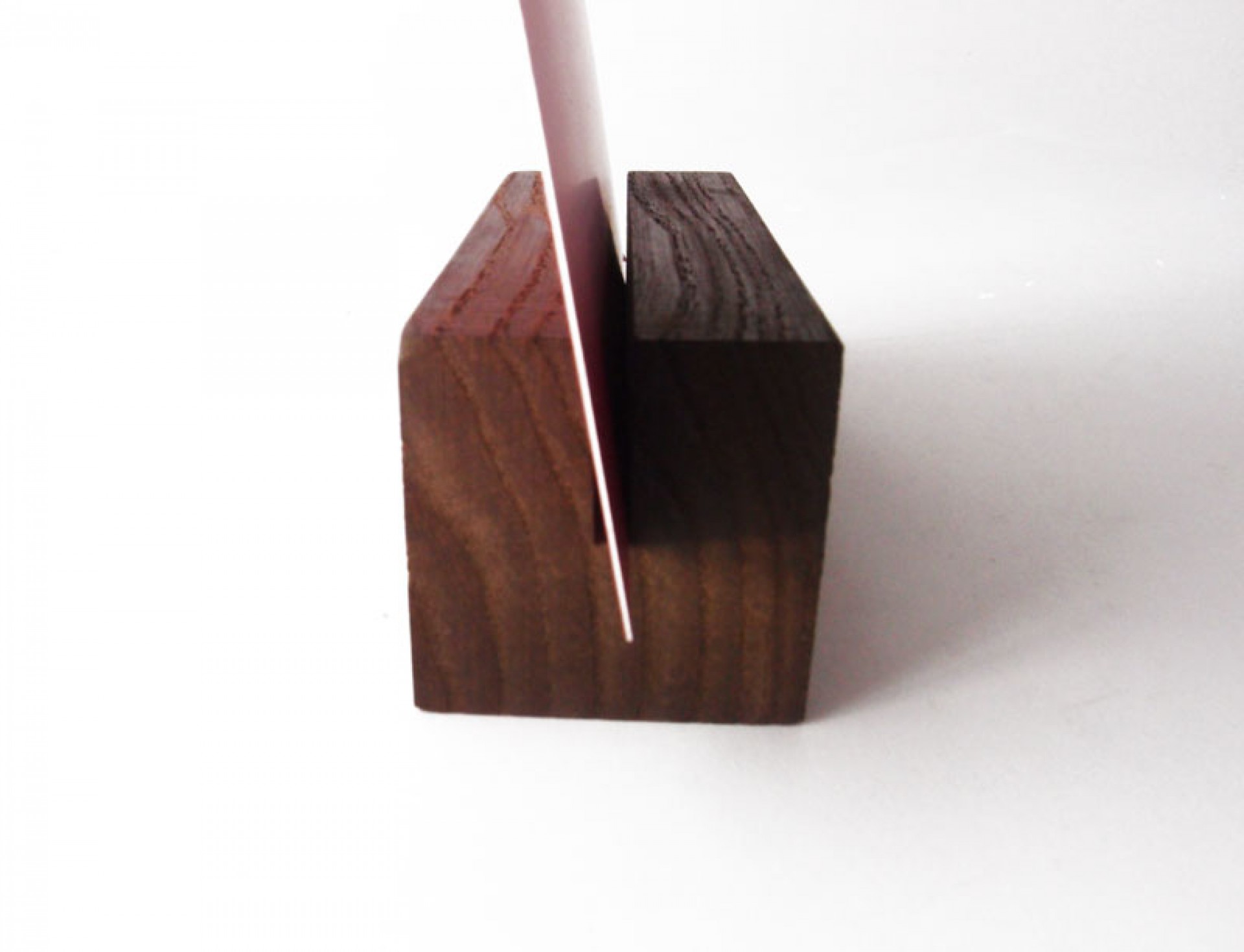 Menu Holder - Ash Wood Card Holder - Dark Oak - Majisign