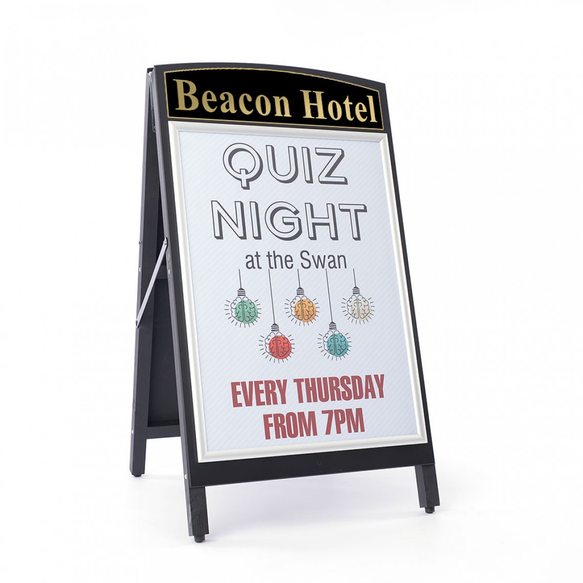 Premium Black Wooden A-Boards - A1 and A2 sizes