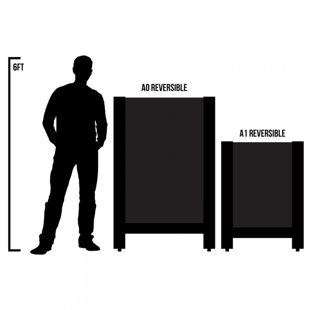 Rustic Reversible Wooden A-Boards - Majisign