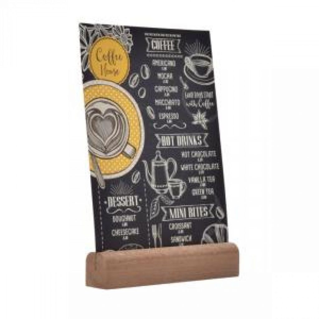 Slim Block Menu Holder - Majisign