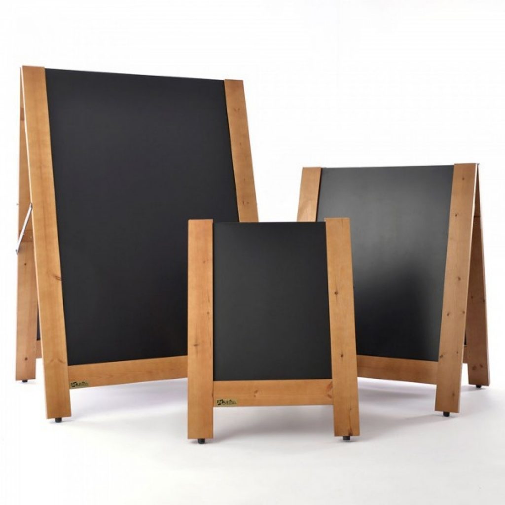 Standard Reversible Wooden A Board - Majisign