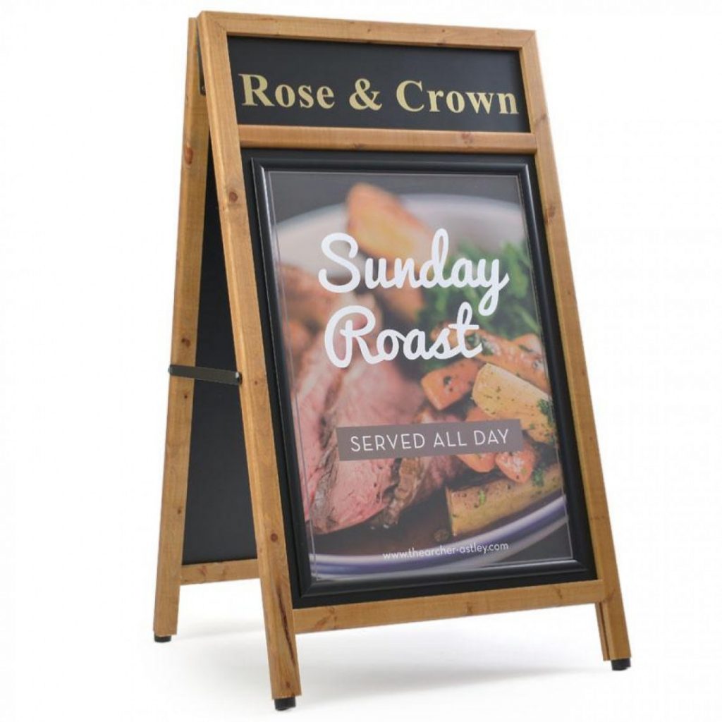 Standard Plus Wooden A-Boards - Amazing Quality A2 or A1 size