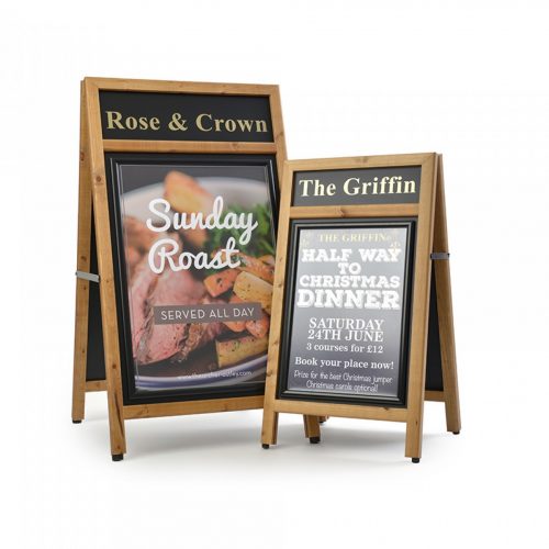 Standard Plus Wooden A-Boards - Majisign