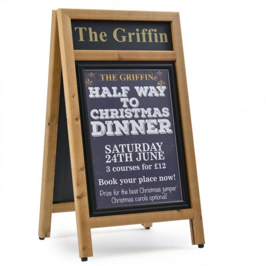 Standard Plus Wooden A-Boards - Amazing Quality A2 or A1 size