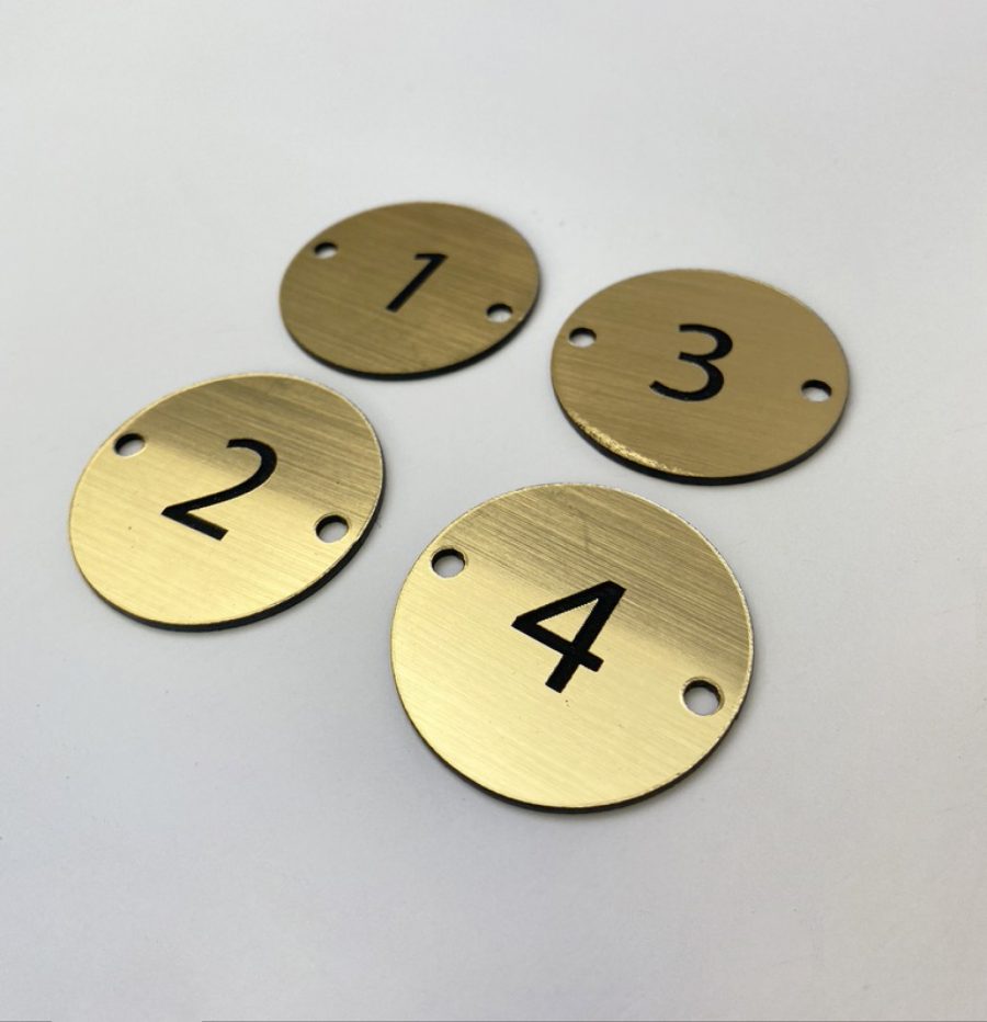 Table Number Discs - Majisign