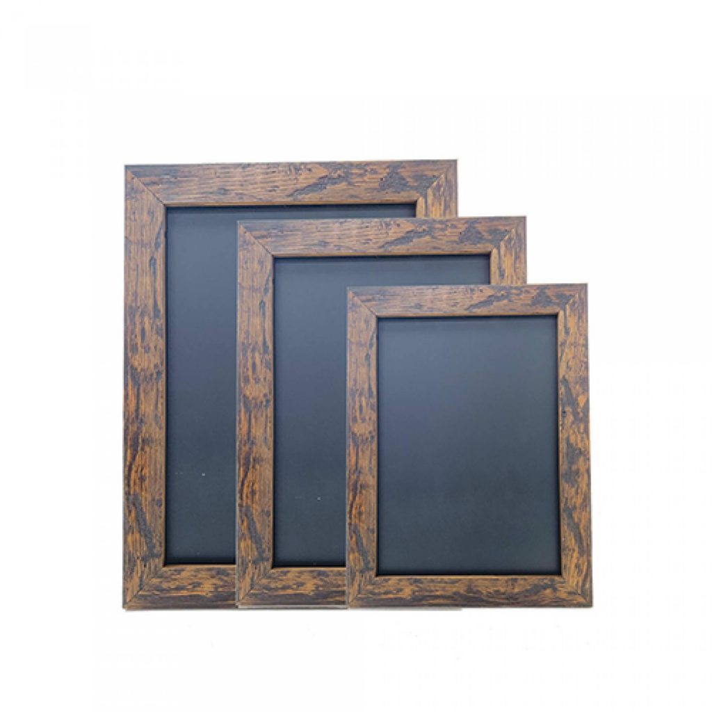 Walnut Framed Chalkboard - Majisign